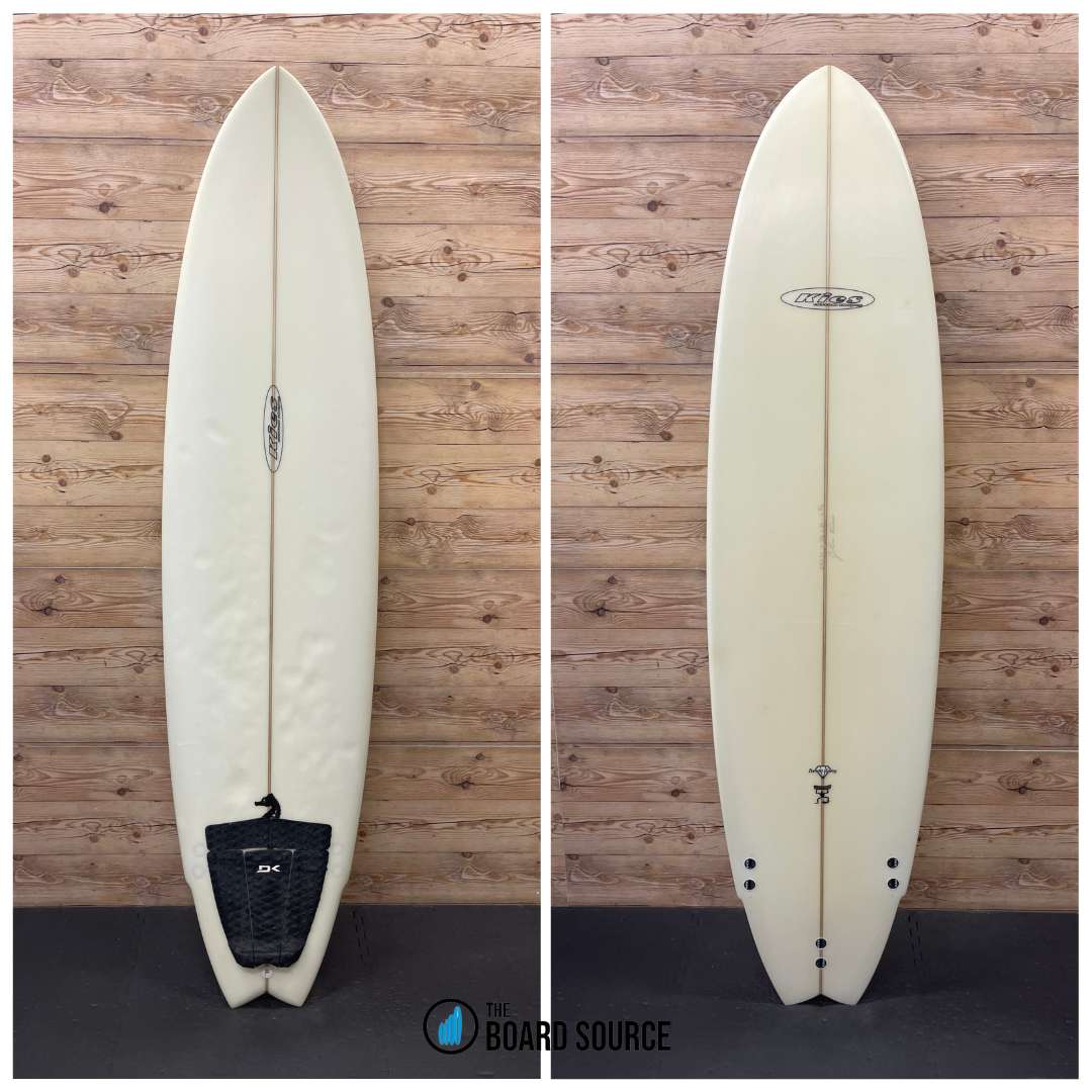 Used 7'2" Tweener Long Fish Surfboard shaped by John Kies for sale ...