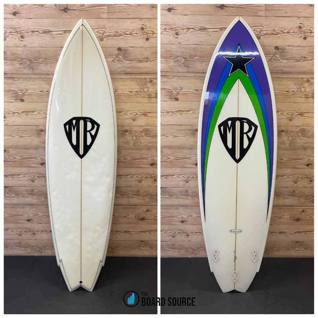 FOR SALE - MARK RICGARDS TWIN FIN SURFBOARD 6'2" – The Board Source