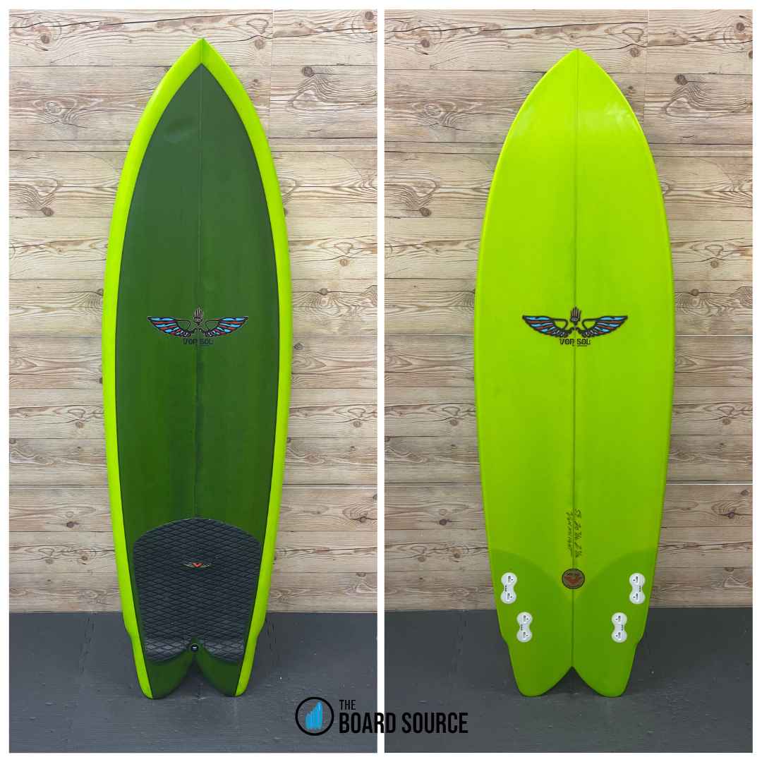 FOR SALE | Used Von Sol Surfboards Von Knight Fish 5'9" – The Board Source